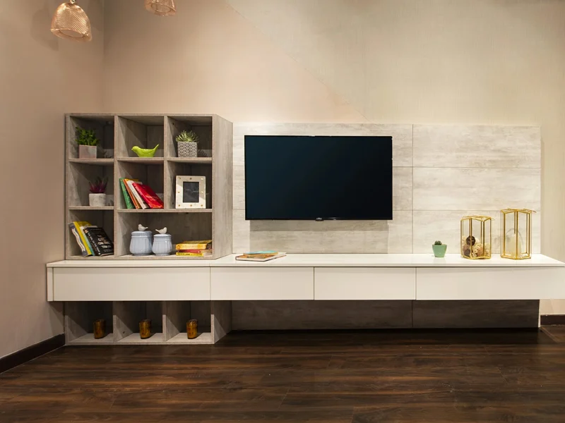 Poseidon Modern Entertainment Unit with Display Space - WishFort