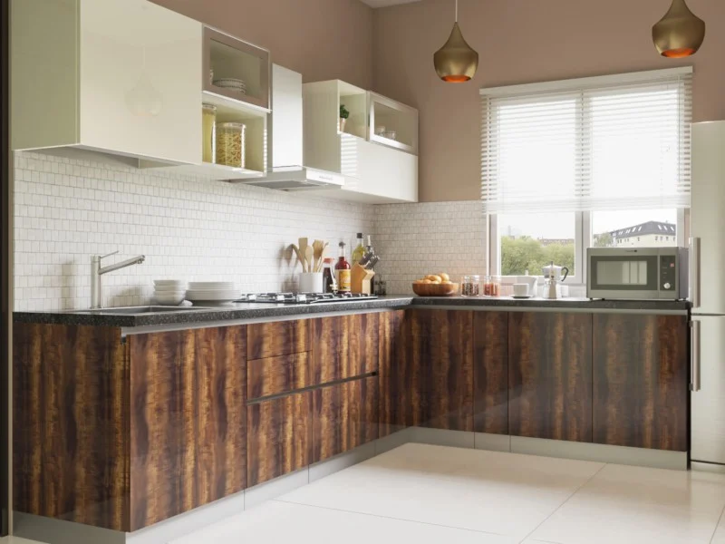Transylvania L-Shaped Modular Kitchen - WishFort